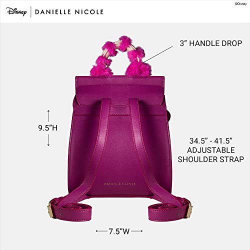 Danielle Nicole Disney Alice in Wonderland Mini Backpack, Cheshire Cat Monogram Small Handbag Purse, Pink