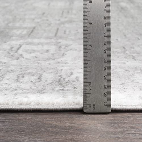 Mark&Day Area Rugs, 5x7 Kedrick Transitional Charcoal Area Rug, Gray/White/Black Carpet for Living Room, Bedroom or Kitchen (5'3" x 7'3")
