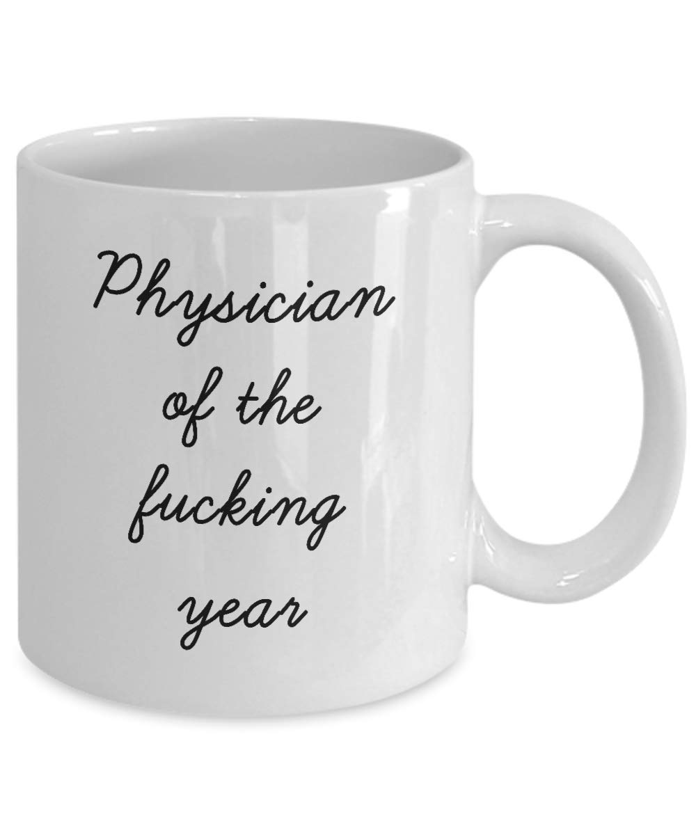 Best Physician Mug Funny Appreciation Mug for Coworkers Gag Swearing Mug for Adults Novelty Tea Cup
