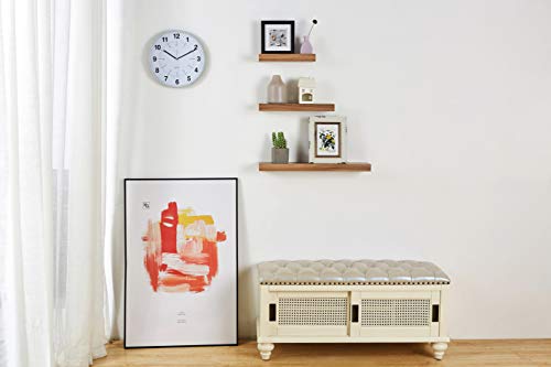 Kiera Grace kieragrace KG Maine Floating Shelves-Golden Oak, 12", 16", 24", Set of 3 Wall Organization