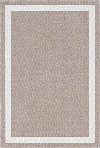 Rugs.com Georgia Collection Rug – 4' x 6' Taupe Flatweave Rug Perfect for Living Rooms, Large Dining Rooms, Open Floorplans