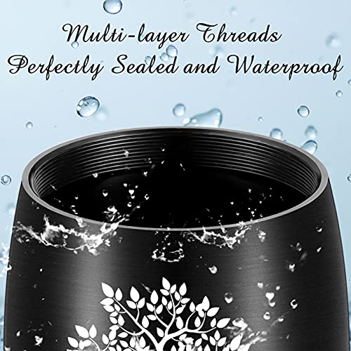 Small Urn for Ashes 3 Inches Mini Tree of Life Aluminum Urn for Human Ashes Cremation Funeral Ash Holder - Like Branches on a Tree we Grow in Different Direction,but Love Keeps us Together Forever