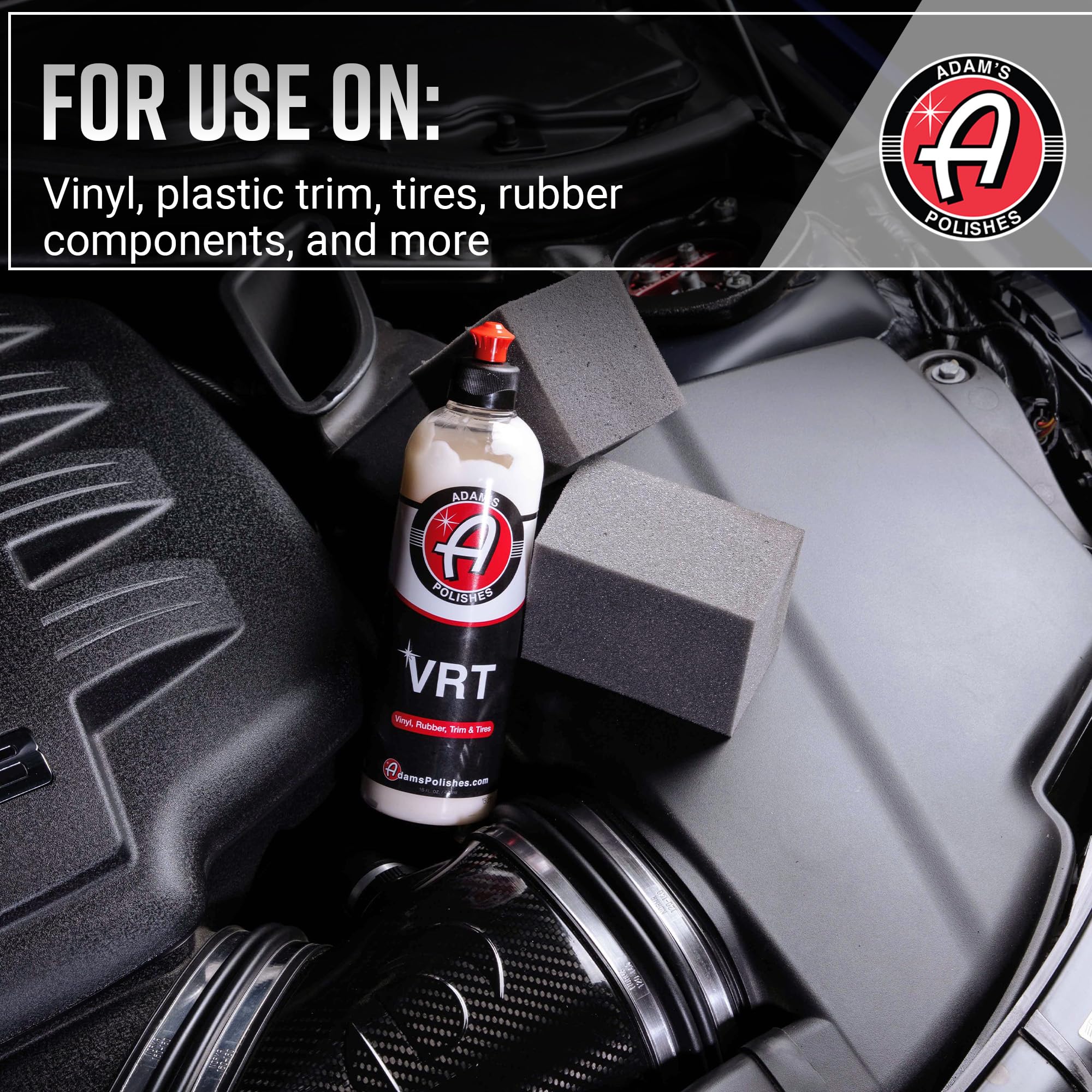 Adam's VRT Gallon - Vinyl, Rubber and Plastic Non-Greasy Long Lasting Super Shine Dressing for Tires, Trim and More, Safe for Cars, Trucks, SUVs, RVs & More