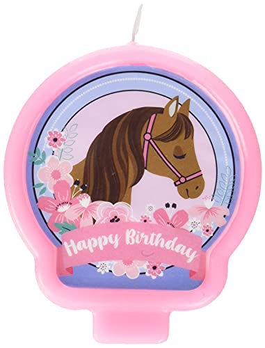 Saddle Up Birthday Candle | 2 1/2" W x 2 1/2" H | 1 Pc