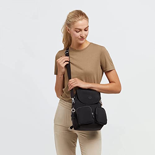 Kipling Firefly Up Convertible Backpack Black Noir