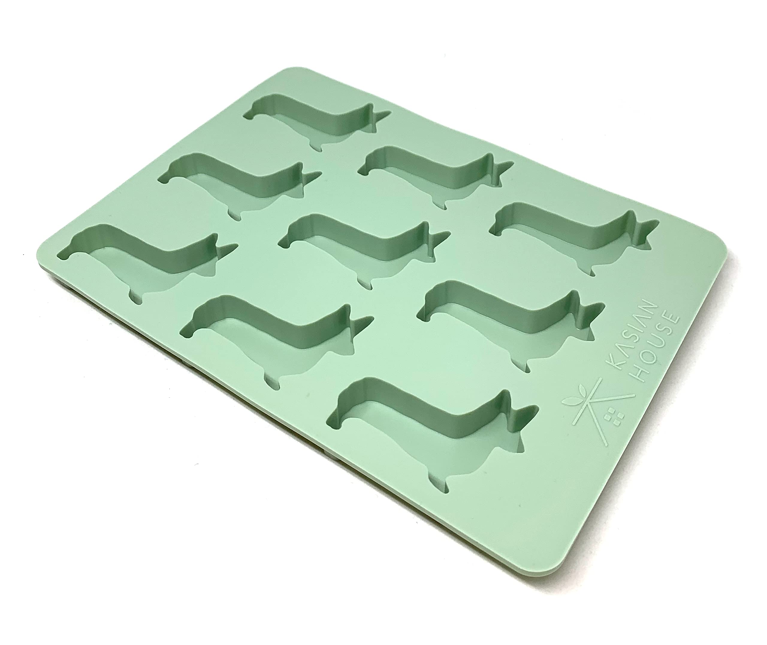 Kasian House Corgi Silicone Ice Cube Tray and Treat Mold, 9 Welsh Corgi Shaped Molds, BPA Free and Heat Resistant, Chocolate Mold