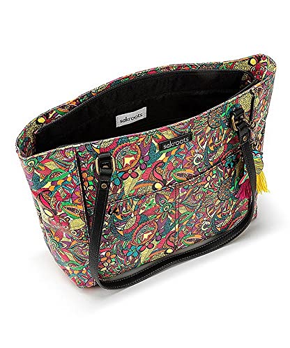 Sakroots womens Women's Metro tote, Rainbow Spirit Desert