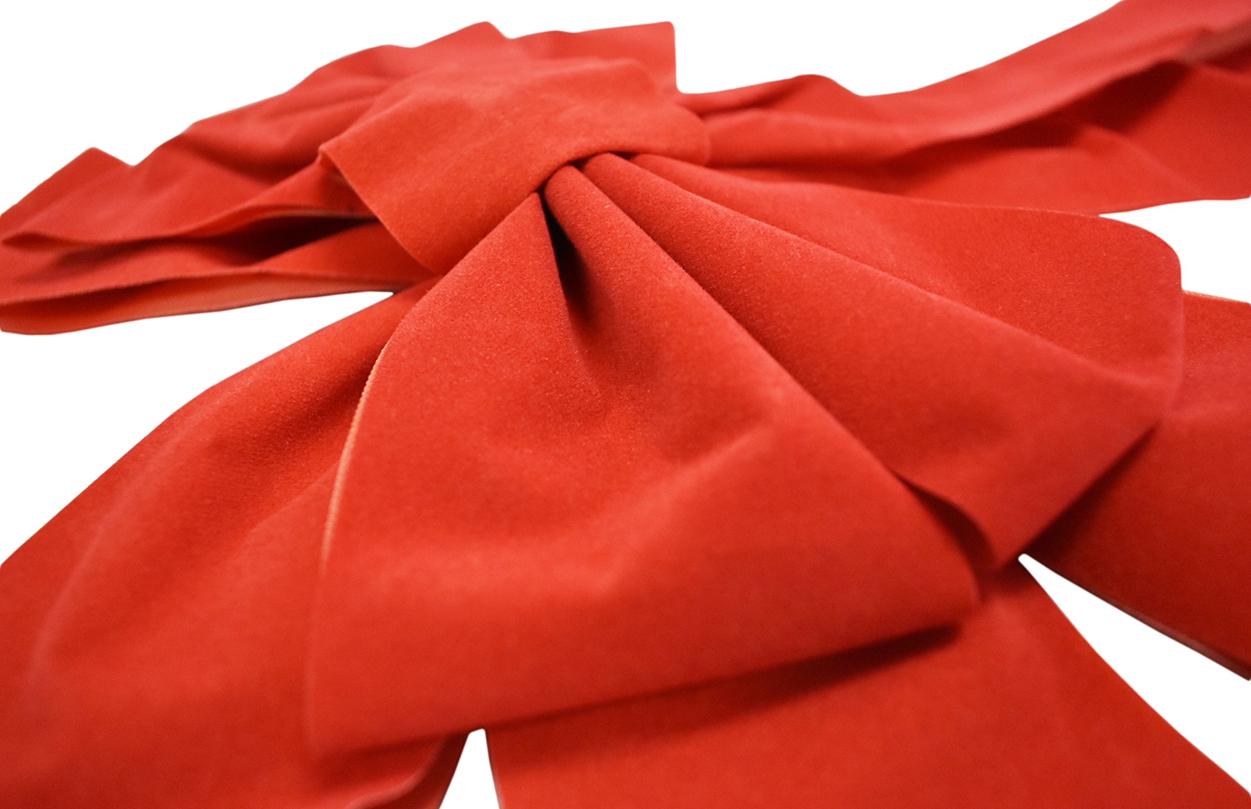 Black Duck Brand Set of 4 Christmas Red Velvet Bows 26" x11.5" 10-Loop Holiday/Christmas Bows!