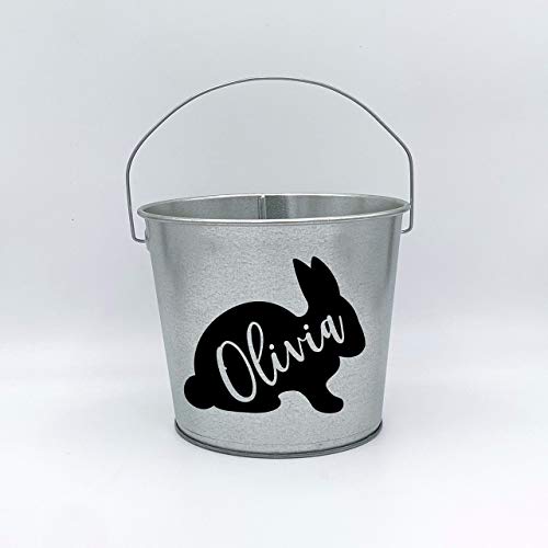 Personalized Easter Bunny Pail ~ Bucket ~ Basket