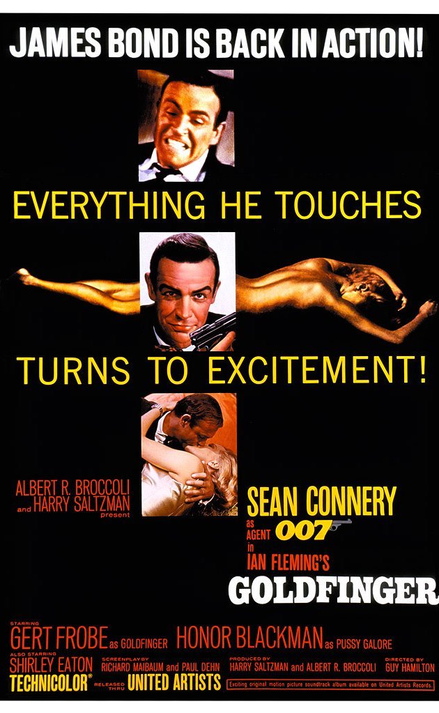Goldfinger Blu Ray & Aston Martin Rolls Royce Corgi Sean Connery Action Movie Car Set