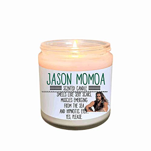 Jason Momoa Scented Candle Gift for Her Fan Gift Pop Culture Candle Celebrity Candle Candle Gift Celebrity Merch