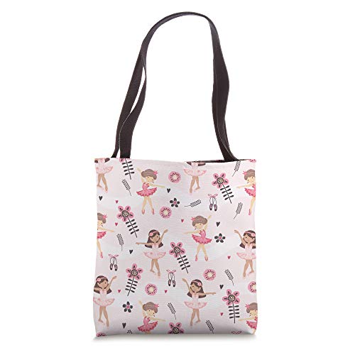 Ballerina Girls Cute Ballet Dancer Dance Teacher Gifts Tote Bag