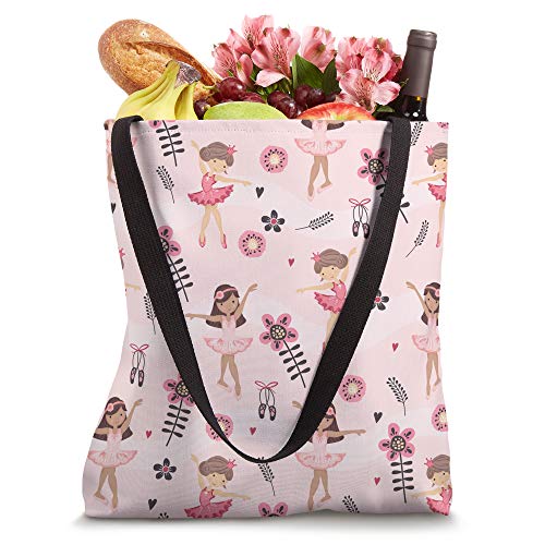 Ballerina Girls Cute Ballet Dancer Dance Teacher Gifts Tote Bag