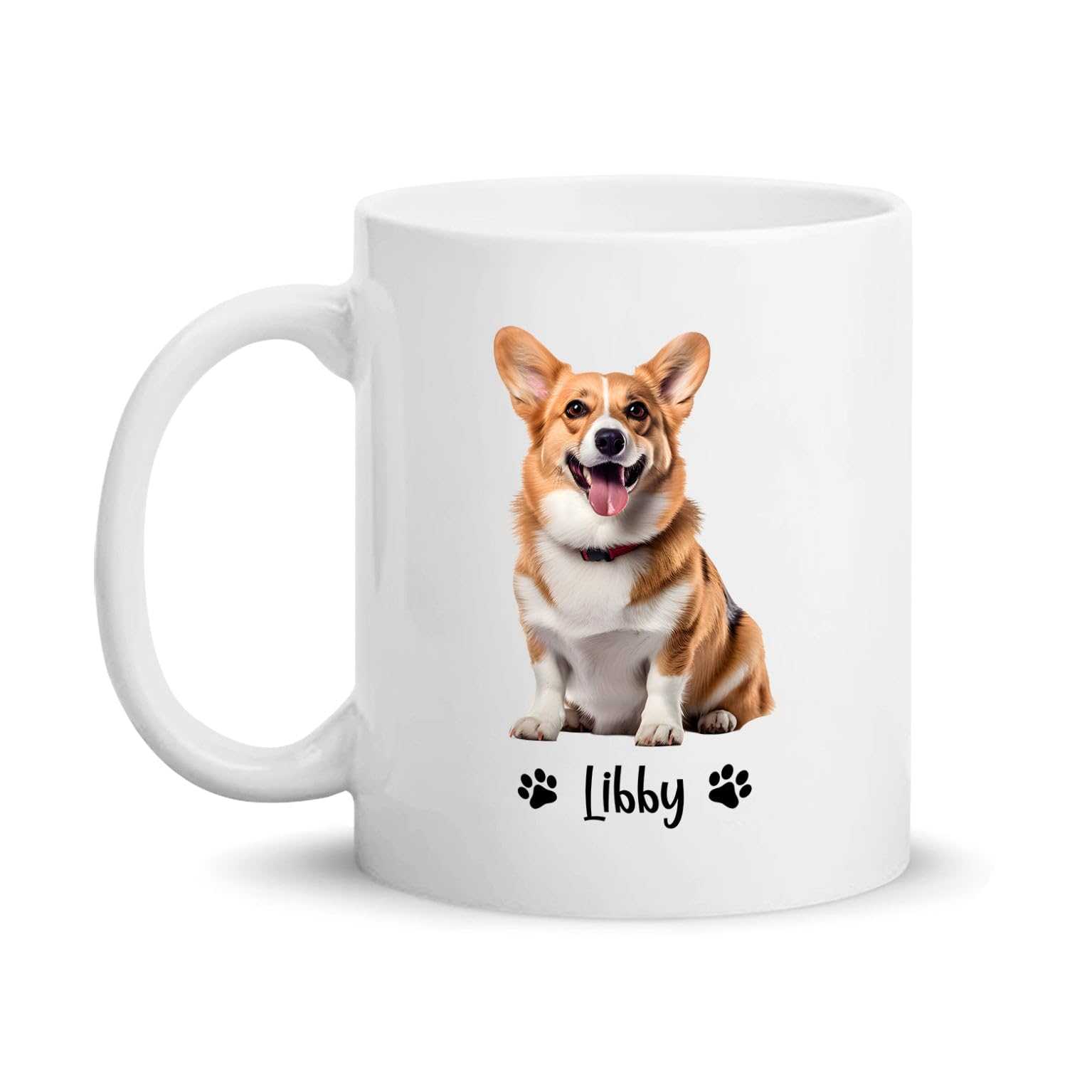 Pembroke Welsh Corgi Customized Name Coffee Mug, Personalized Pembroke Welsh Corgi Coffee Mug Cup Gifts For Mom Dad Dog Lovers, Pembroke Welsh Corgi Owner Gifts For Men Women, Tea Cups 11oz 15oz