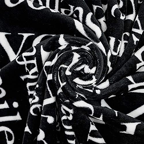 Inspiring Messages (Black) Super Plush Blanket - 50x60 Soft Throw Blanket - Perfect for Cuddle Season & Holiday Gifts!