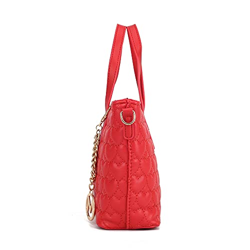 MKF Collection Crossbody Bag for Women, & Coin Pouch β PU Leather Top-Handle Satchel Shoulder Handbag Blue