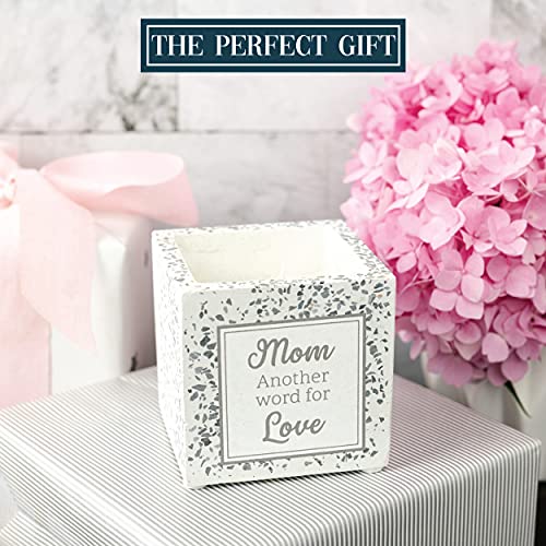 Pavilion - 3.5" Square Mom Another Word for Love 100% 8 oz Soy Wax Single Wick Candle - Serenity Scented