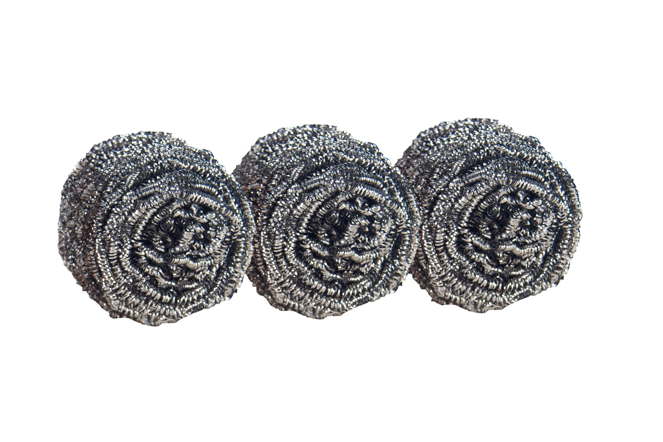 Scotch-Brite Stainless Steel Scrubbers, Ideal for Cast Iron Pans, Powerful Scrubbing for Stubborn Messes, 3 Scrubbers