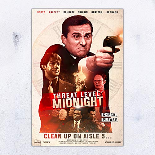 UpdateClassic Threat Level Midnight Gaming Poster and Prints Unframed Wall Art Gifts Decor 11x17 Style 02 for Office