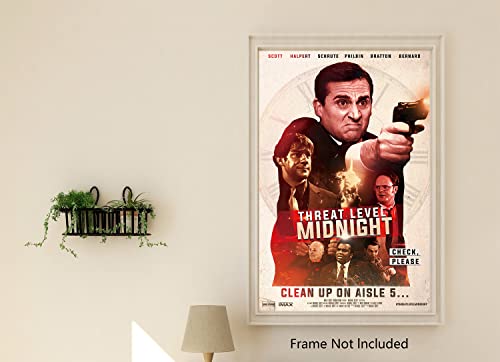 UpdateClassic Threat Level Midnight Gaming Poster and Prints Unframed Wall Art Gifts Decor 11x17 Style 02 for Office
