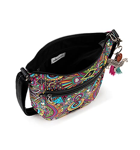 Sakroots womens Eco-twill Eco Twill Sequoia Small Crossbody, Rainbow Wanderlust, One Size US