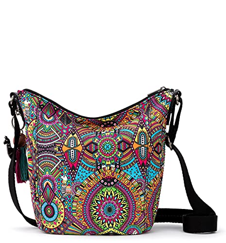 Sakroots womens Eco-twill Eco Twill Sequoia Small Crossbody, Rainbow Wanderlust, One Size US