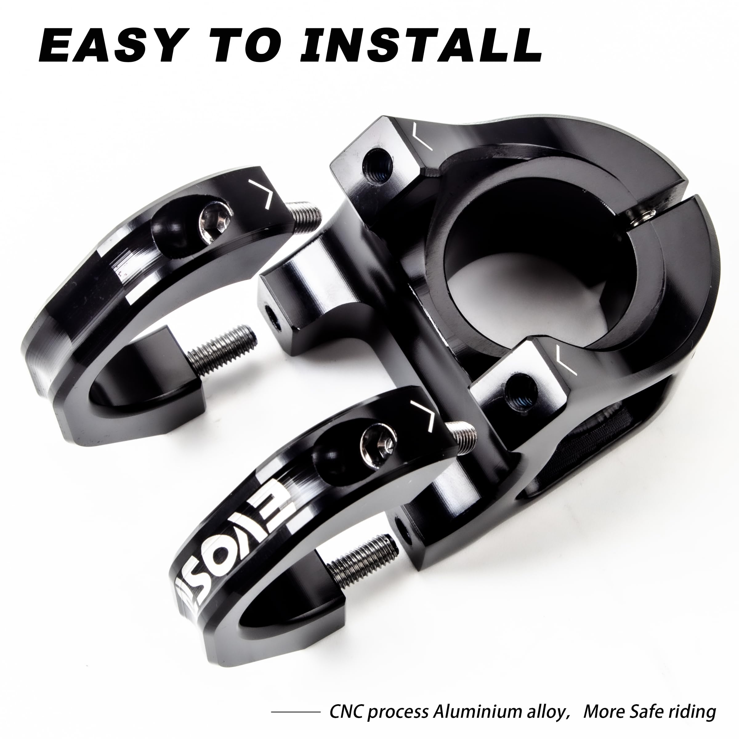 EVOSID Bike Stem 35mm Short MTB Handlebars Riser Ultra-Light CNC Aluminum Alloy 31.8 * 28.6mm for Mountain Bike Enduro Trail AM XC FR DH