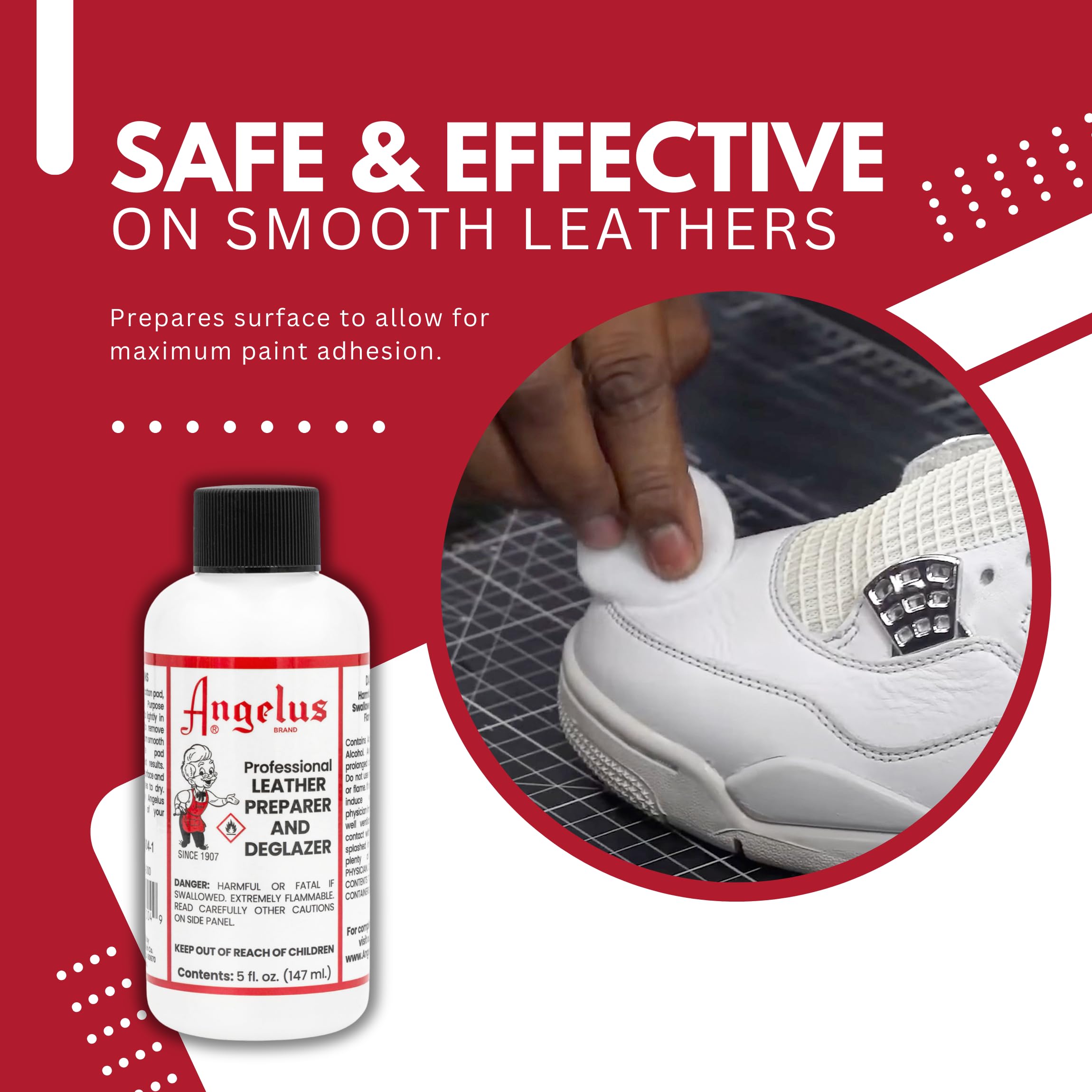 Angelus Leather Preparer Deglazer 5oz