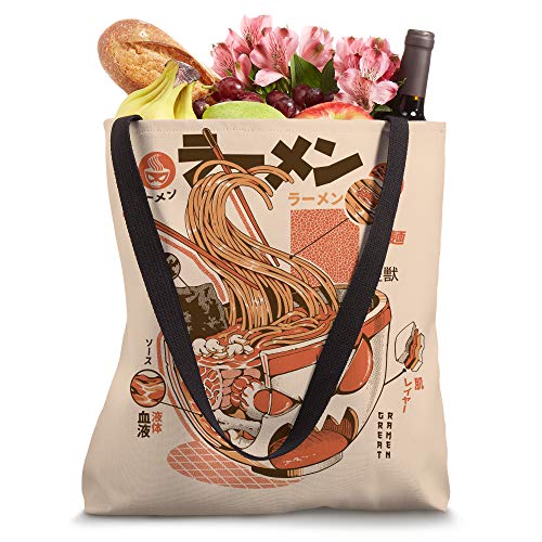 X-Ray Great Ramen of Kanagawa Japanese Food Kaiju Ramen Tote Bag