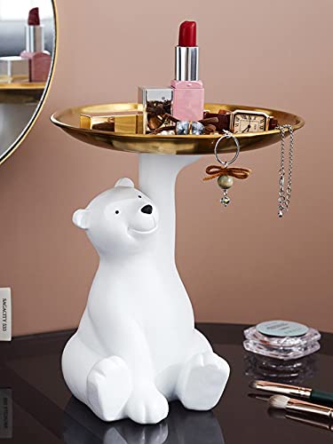 Key Tray for Entryway Table,Jewelry Tray,Cosmetic Storage Tray,Multi-Purpose Decorative Storage Tray for Bedroom and Living Room