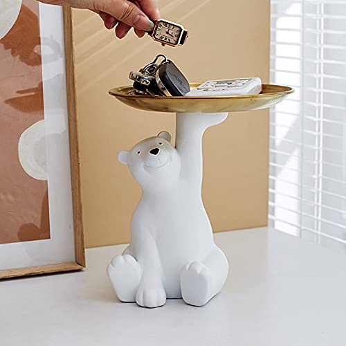 Key Tray for Entryway Table,Jewelry Tray,Cosmetic Storage Tray,Multi-Purpose Decorative Storage Tray for Bedroom and Living Room