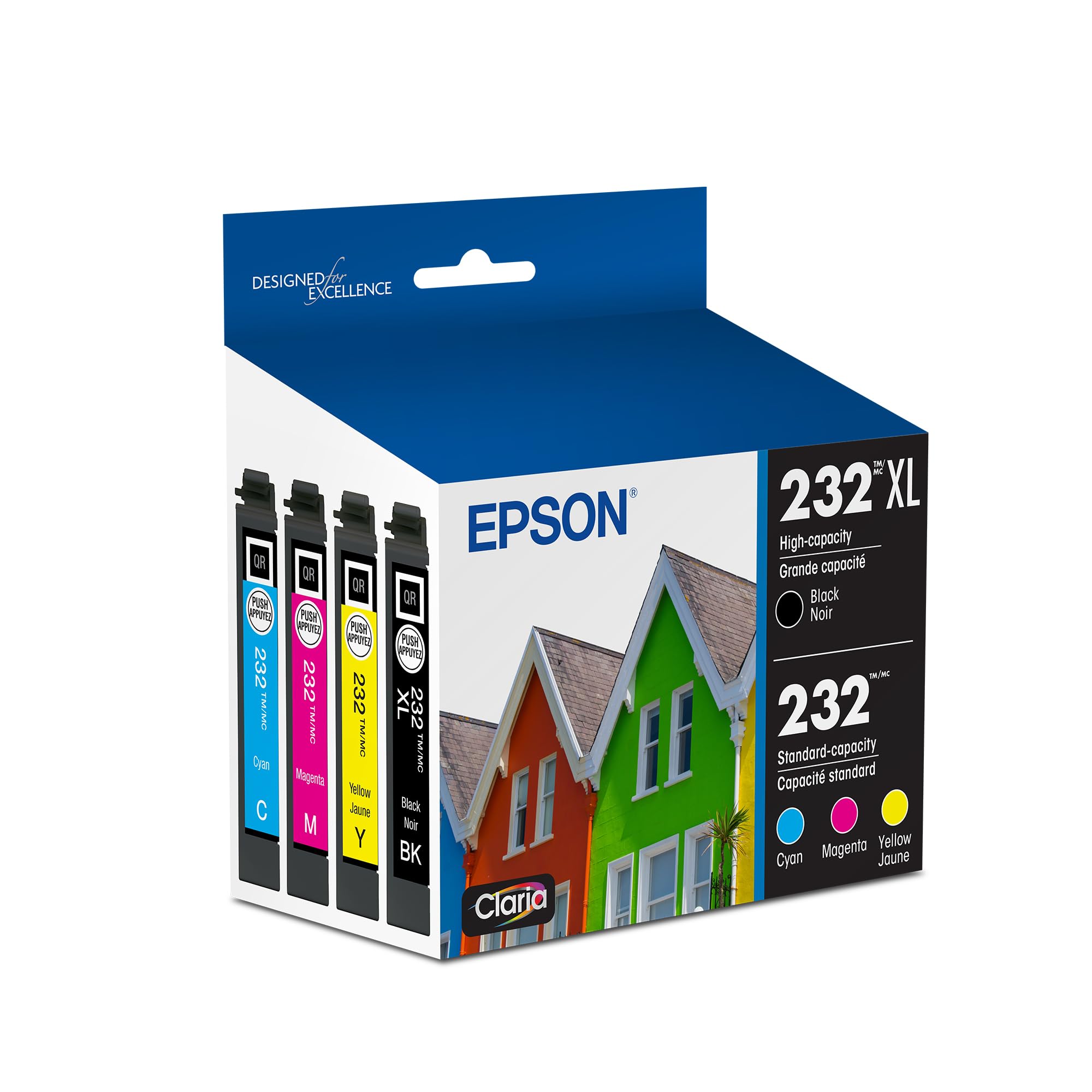 Epson T232 Standard-Capacity Color and High-Capacity Black Multi-Pack
