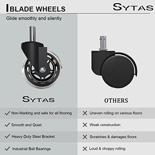 Sytas Ergonomic Home Office Chair, Desk Chair with Lumbar Support, 3D Armrest and Adjustable Headrest, Ergonomic Computer Chair High Back