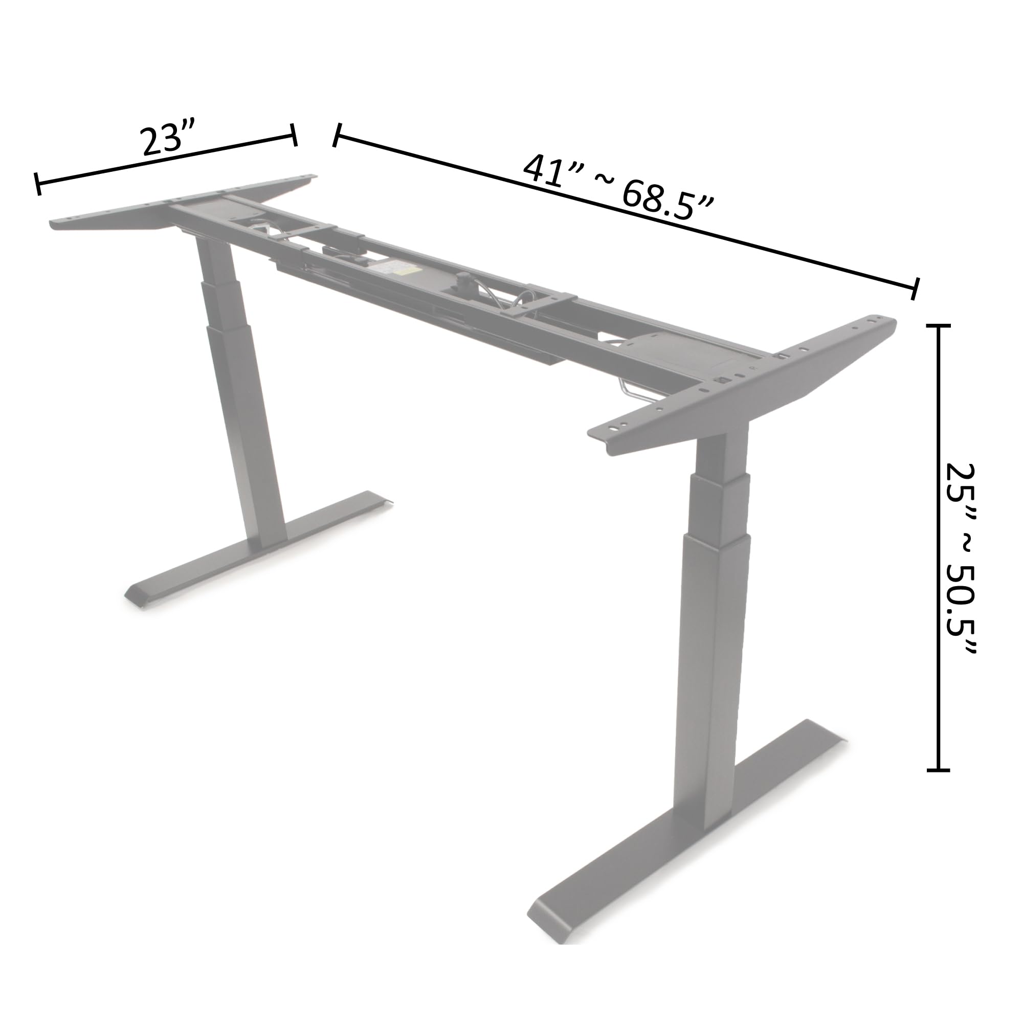 ApexDesk Elite K Series 60" x 27" Electric Height Adjustable Standing Desk with LED Memory Controller (60β x 27β Rectangular Top, Black)