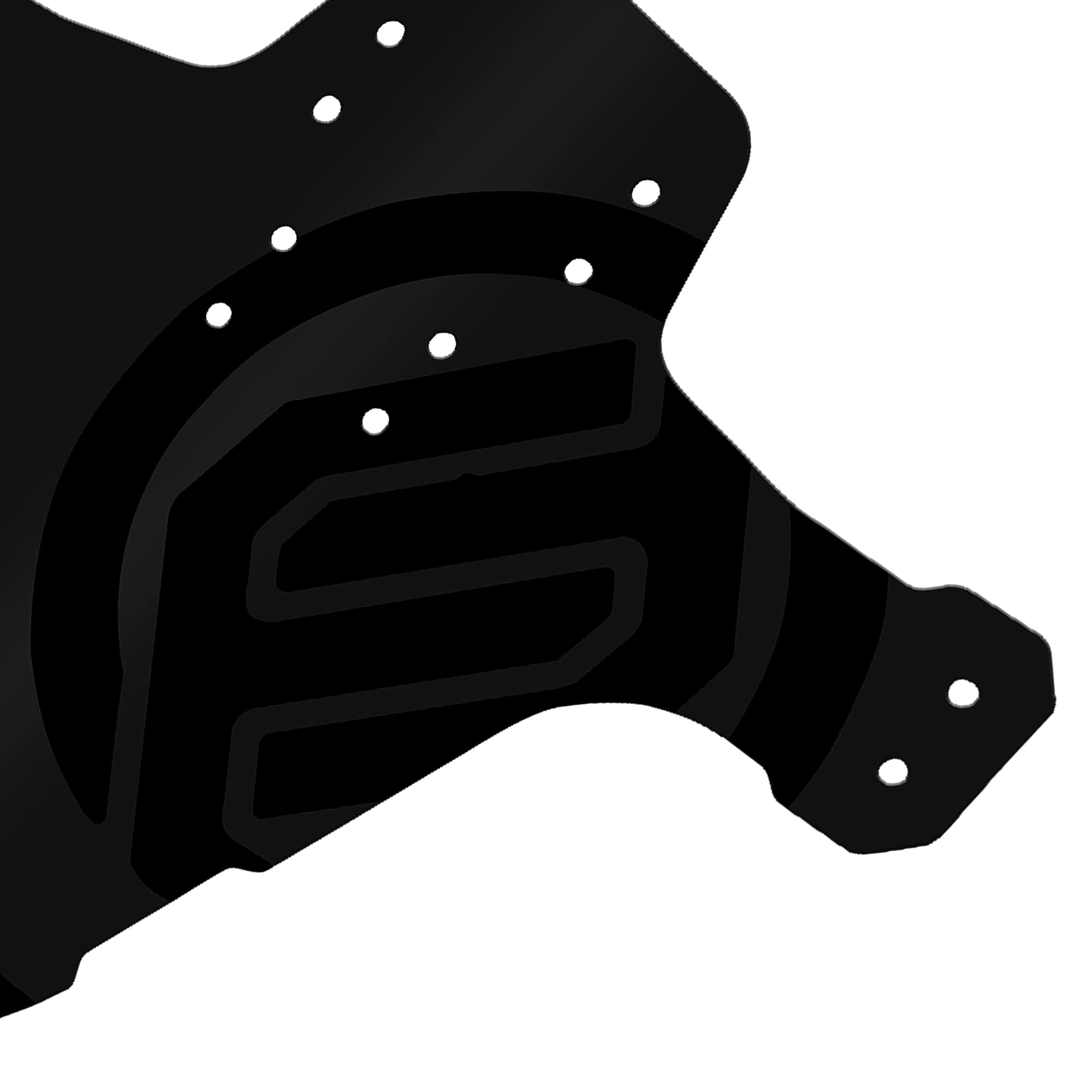 FIFTY-FIFTY 2-Pack Mountain Bike Fender, MTB Mudguard, Front and Rear Compatible Bicycle Mudguard, Fits 26", 27.5", 29", Plus Size and Fat Bike Wheel Sizes (Black)