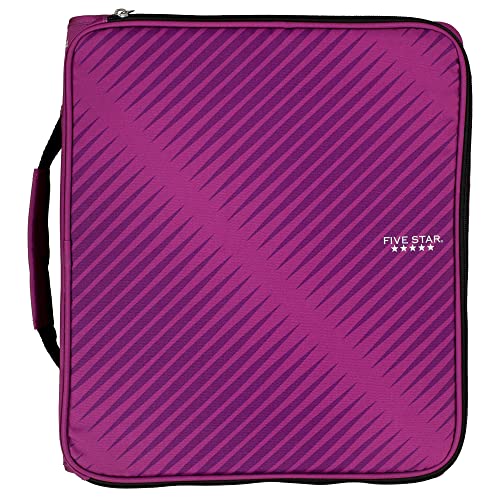 Five Star® Multi-Access Zipper Binder, 8 1/2" x 11", 2" Rings, Assorted Cover Colors