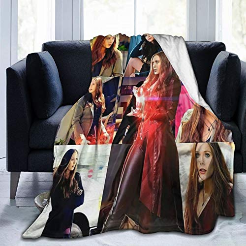 Elizabeth Olsen Wanda Maximoff Soft and Comfortable Wool Fleece Throw Blankets Yoga Blanket Beach Blanket Suitable for Home and Tourist Camping