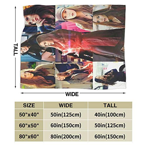 Elizabeth Olsen Wanda Maximoff Soft and Comfortable Wool Fleece Throw Blankets Yoga Blanket Beach Blanket Suitable for Home and Tourist Camping