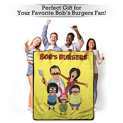 Bob's Burgers Fleece Softest Throw Blanket| Measures 60 x 45 Inches