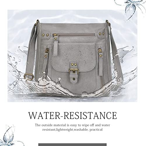 KL928 Crossbody Bags for Women Shoulder Purses and Handbags, Grey