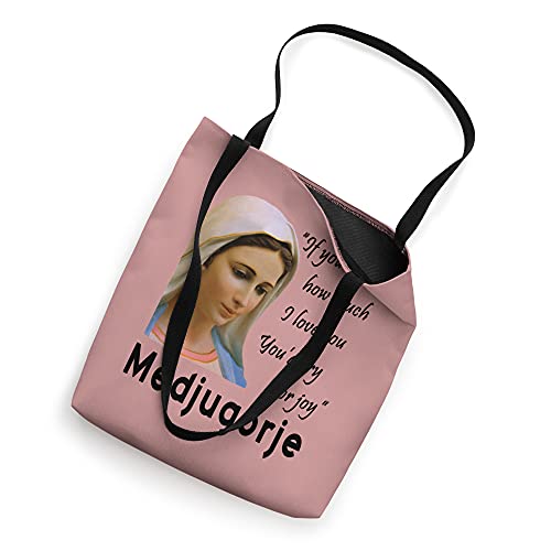 Our Lady Queen Of Peace Virgin Mary Totus Tuus Medjugorje Tote Bag