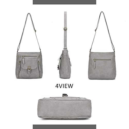KL928 Crossbody Bags for Women Shoulder Purses and Handbags, Grey