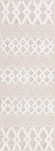 Unique Loom Sabrina Soto Casa Collection Modern Geometric Beige Runner Rug (2' 3 x 6' 0)