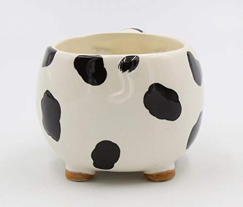 Cosmos Gifts Fine Ceramic Country Barnyard Cow Candy Dish Bowl/Plant Planter, 5" L