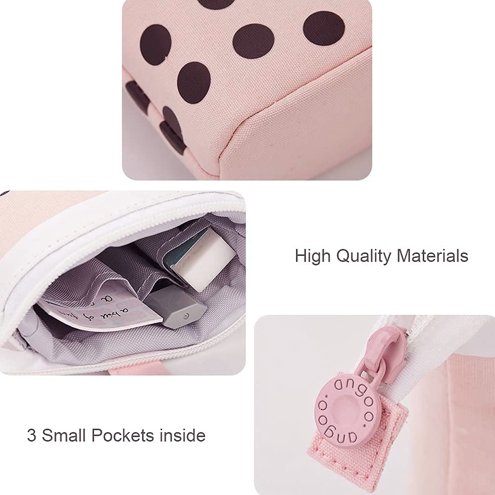 Friinder Telescopic Pencil Bag Pen Holder Pop Up Stationery Case, Stand-up Retractable Transformer Bag Standing Organizer, Great for Christmas Holiday New Year Office Bag