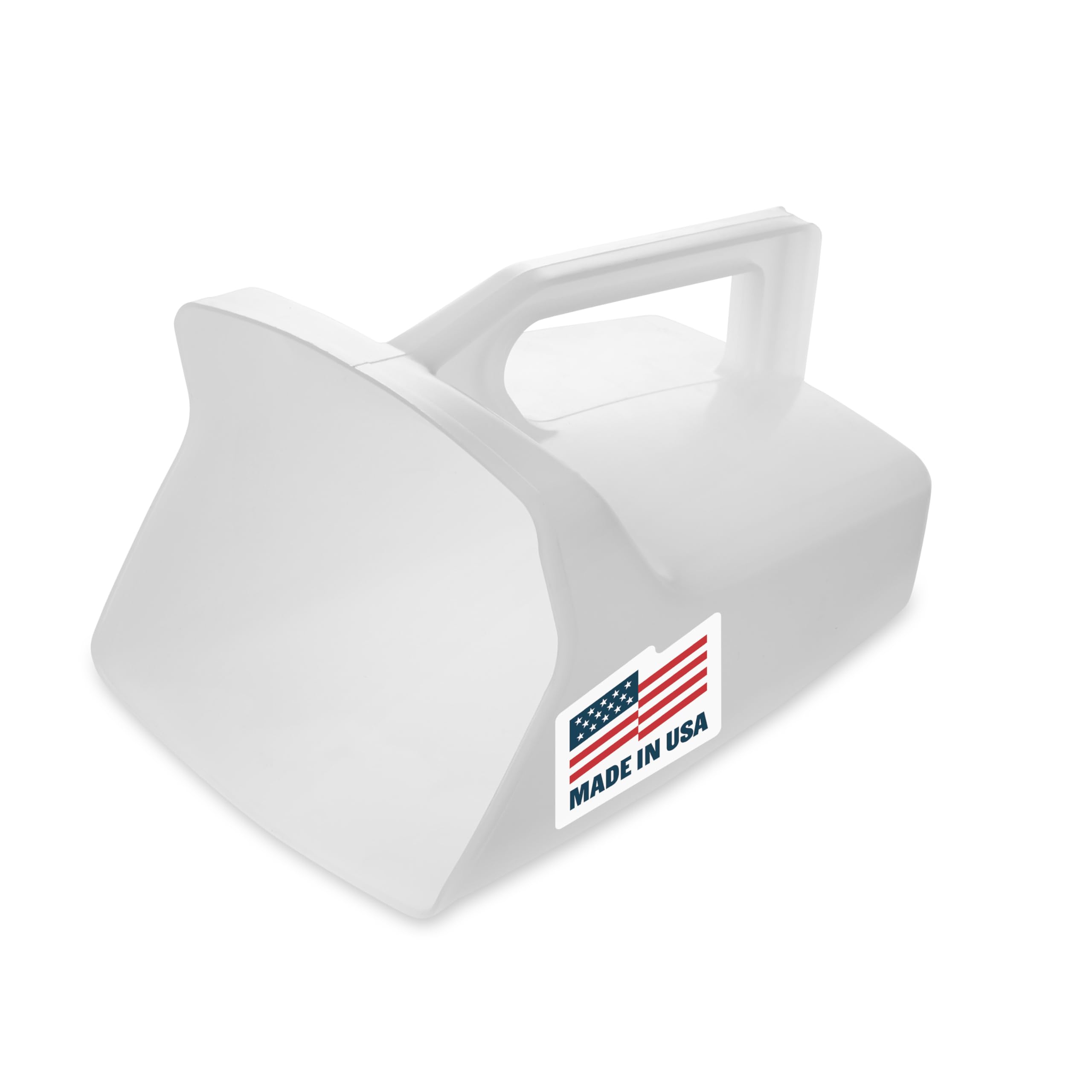 Rubbermaid Commercial Products FG288500WHT Food Service Scoop, 64-Ounce, White, for Ice and Ingredient Use, Restaurant Kitchen