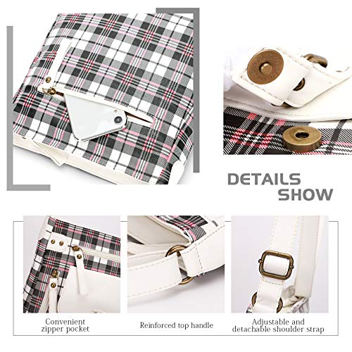 KL928 Crossbody Bags for Women Shoulder Purses and Handbags, L-white