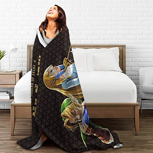 Fluffy Blanket Legend of Zel-Da Bed Blankets Super Soft Reversible Sherpa Fleece Blanket Throws 80"X60"