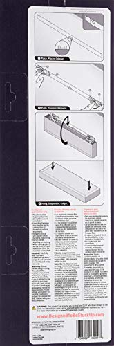 HIGH & MIGHTY Decorative Floating Shelf Holds up to 15lbs Easy Tool-Free Dry Wall Installation, 18", Espresso