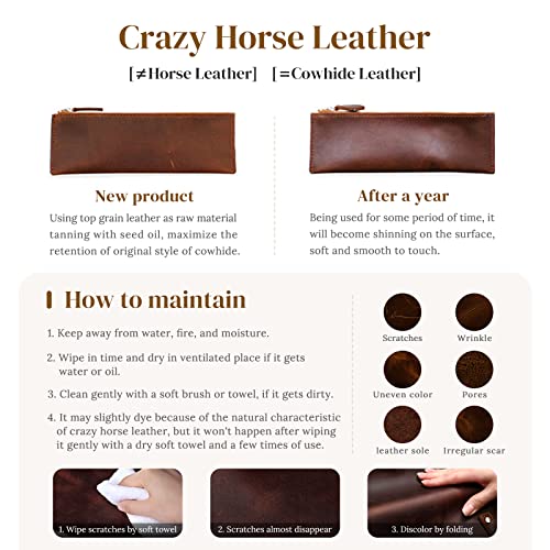 S-ZONE Genuine Leather Tote Bag for Women Vintage Shoulder Handbag Purse with Crossbody Strap Medium